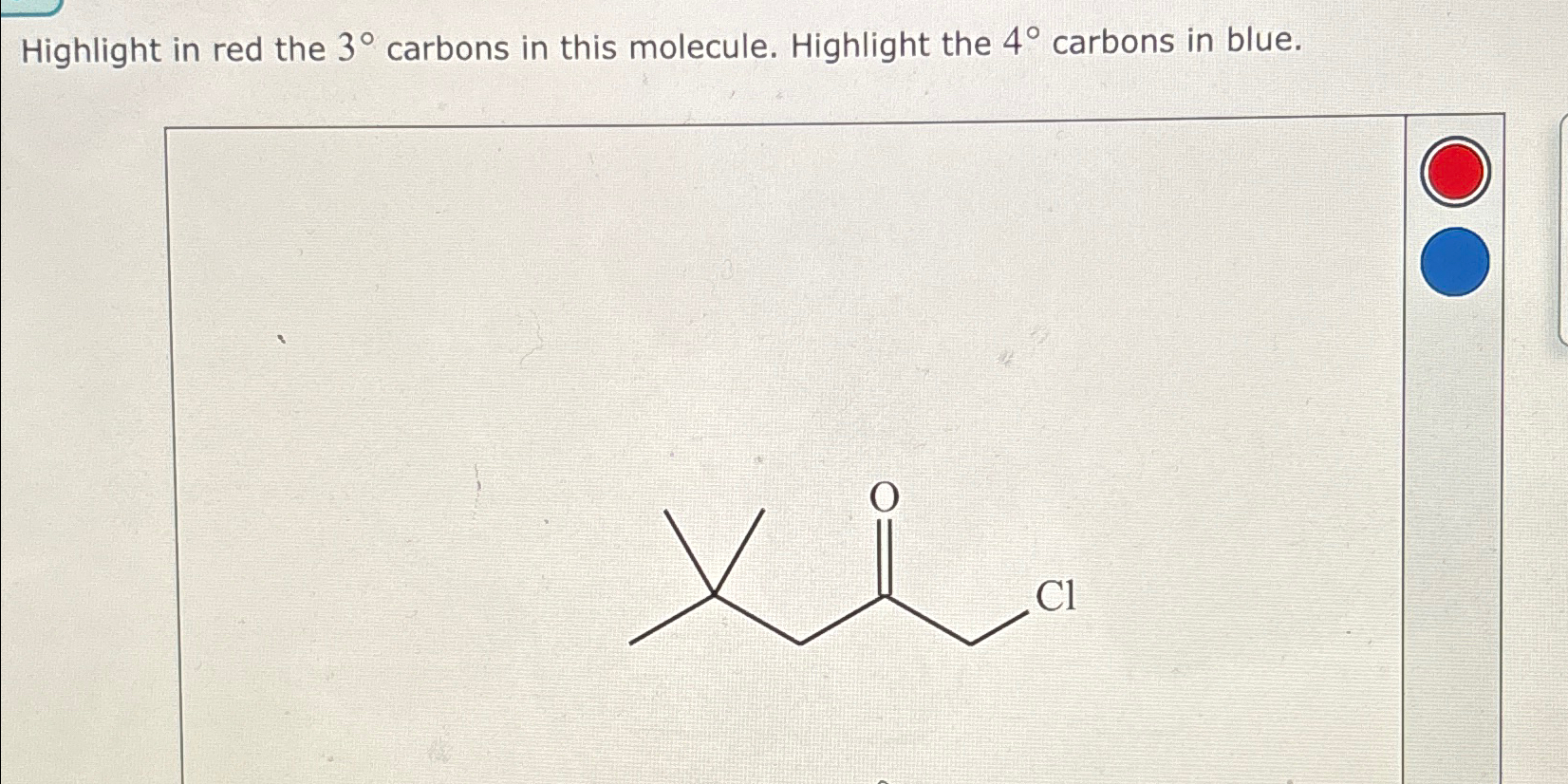 Solved Highlight In Red The 3° ﻿carbons In This Molecule