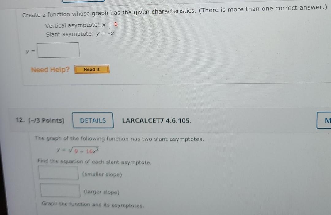 Solved Create a function whose graph has the given | Chegg.com