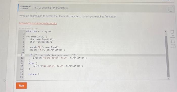 Solved Write an expression to detect that the first | Chegg.com