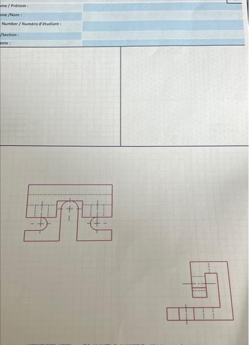 Solved sketch the three missing views: the orthographic | Chegg.com