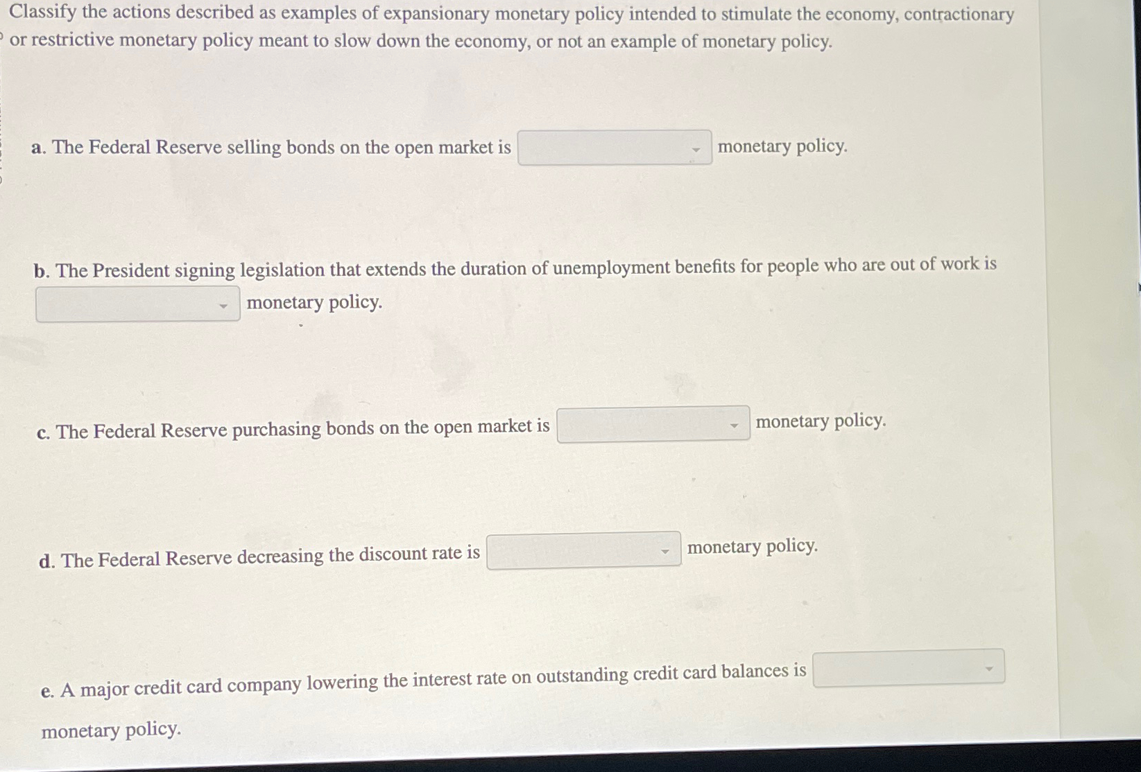 Solved Classify the actions described as examples of | Chegg.com