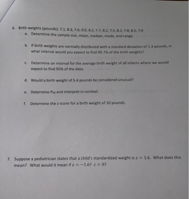 Math 1109 : Lesson U: Question Sheet 1. Identify the | Chegg.com
