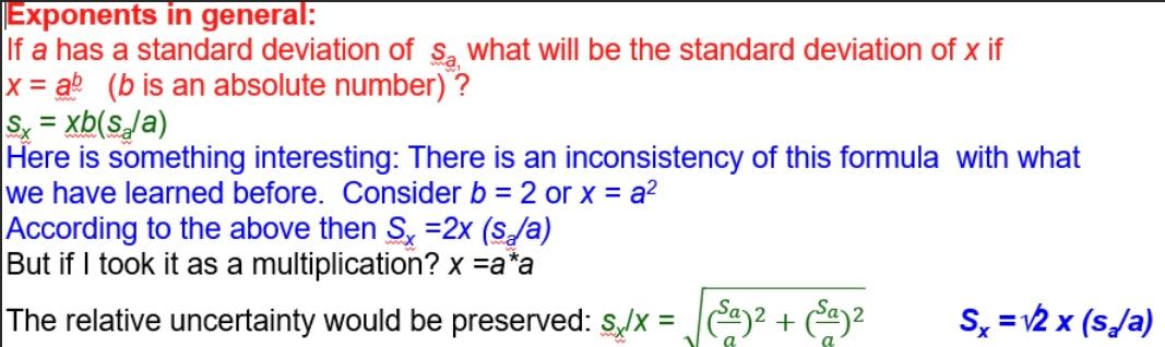 Solved Exponents in general:If a has a standard deviation of | Chegg.com