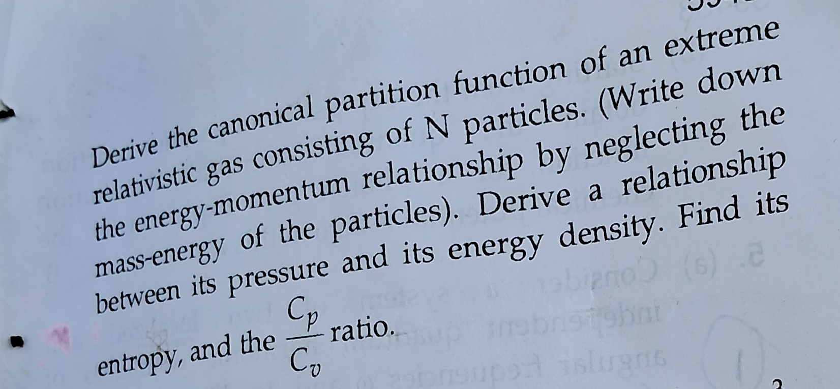 Solved Derive the canonical partition function of an extreme | Chegg.com