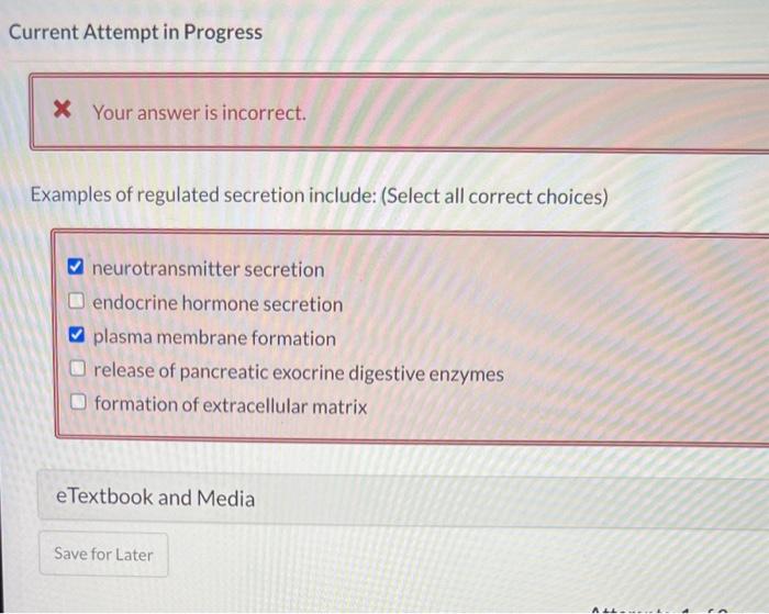 Solved Current Attempt in Progress Your answer is incorrect. | Chegg.com