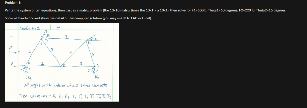 Solved Problem 1: Show all handwork and show the detail of | Chegg.com