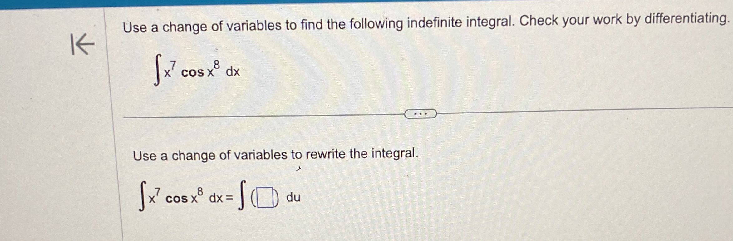 Solved Use a change of variables to find the following | Chegg.com