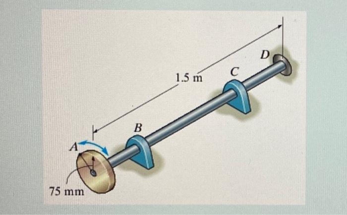 Solved The rotating flywheel and shaft, when brought to a | Chegg.com