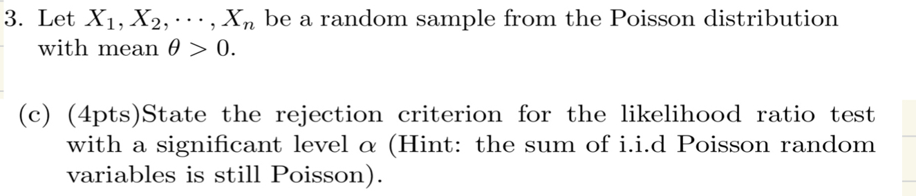 Solved Let x1,x2,cdots,xn ﻿be a random sample from the | Chegg.com