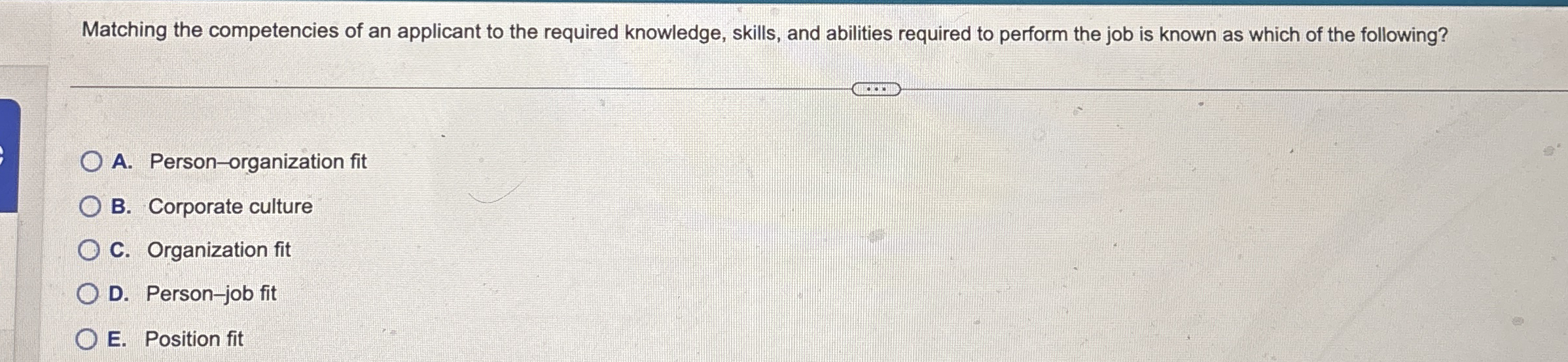 Solved Matching the competencies of an applicant to the | Chegg.com