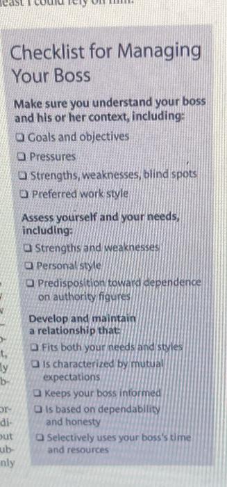 Your Boss Has recently been appointed CEO of the | Chegg.com