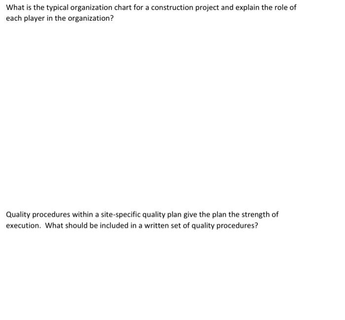 Solved What is the typical organization chart for a | Chegg.com