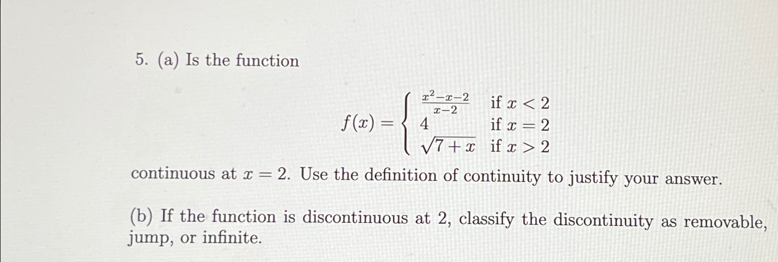 Solved (a) ﻿Is the | Chegg.com