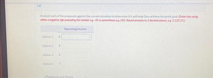 Solved Gary, the owner of a local poster shop, comes to you | Chegg.com