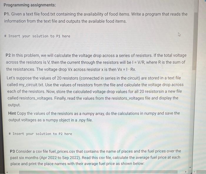 Solved Programming assignments: P1. Given a text file | Chegg.com
