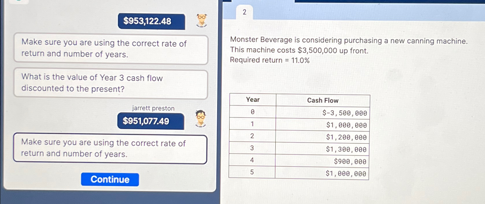 Solved Make sure you are using the correct rate of return | Chegg.com