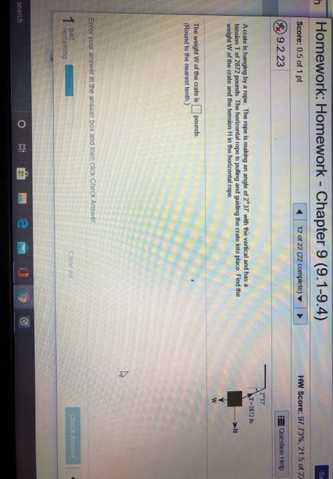 Solved Homework Homework Chapter 9 9 1 9 4 Sa Score