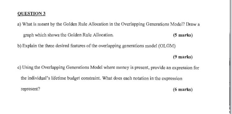Solved QUESTION 3 a) What is meant by the Golden Rule | Chegg.com