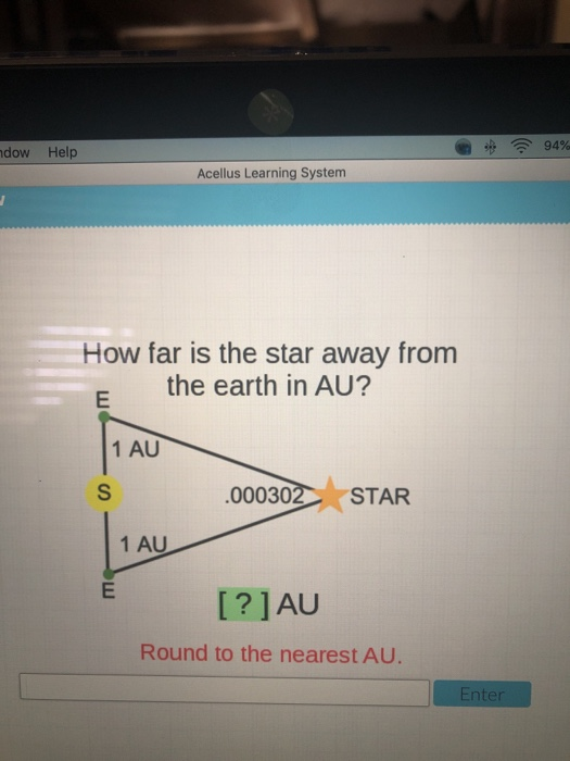 Solved 94% dow Help Acellus Learning System How far is the | Chegg.com