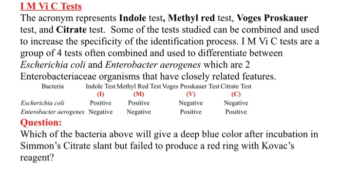 Solved The Test Medium is a semi-solid medium to accommodate | Chegg.com