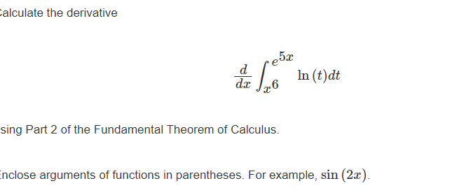 Solved alculate the derivativesing Part 2 ﻿of the | Chegg.com