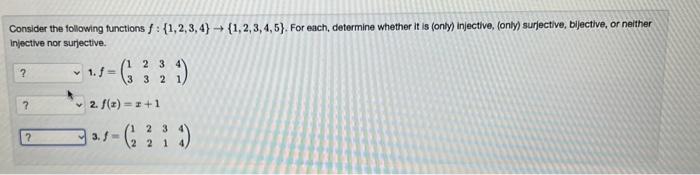 Solved Consider the following functions | Chegg.com