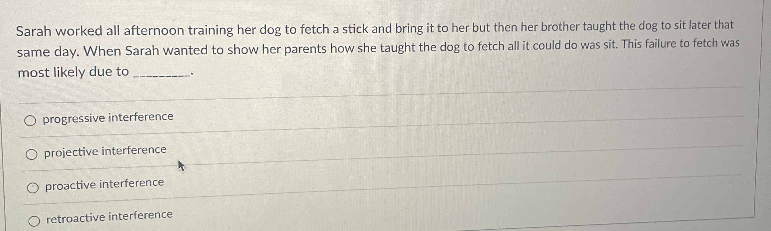 Solved Sarah worked all afternoon training her dog to fetch | Chegg.com