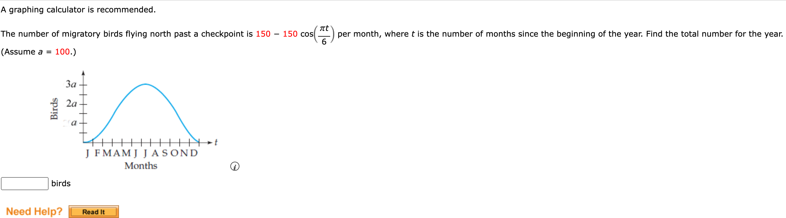 Solved A graphing calculator is recommended.The number of | Chegg.com