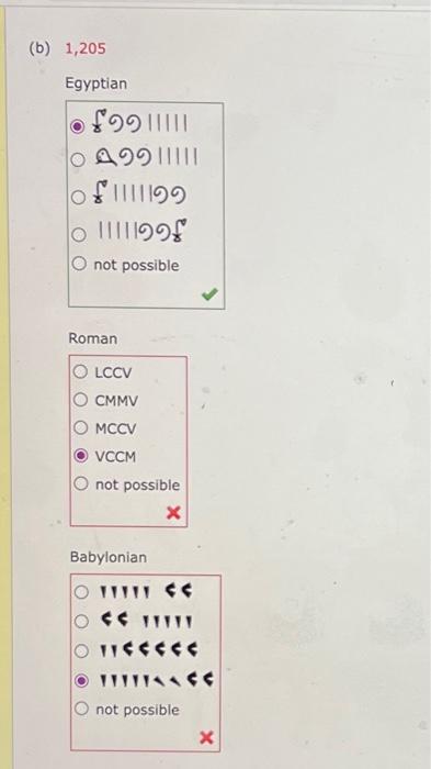Solved (d) 10,000 Egyptian Babylonian
