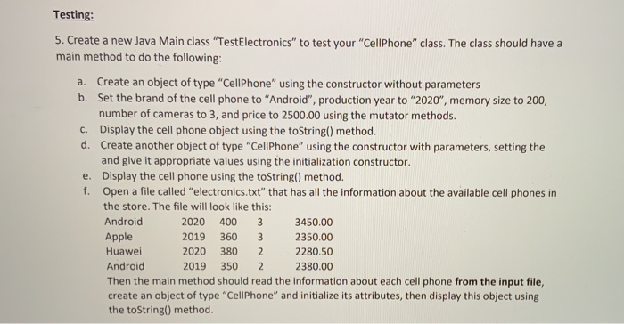 Solved Write The Java Code Object Oreinted Programming 0651