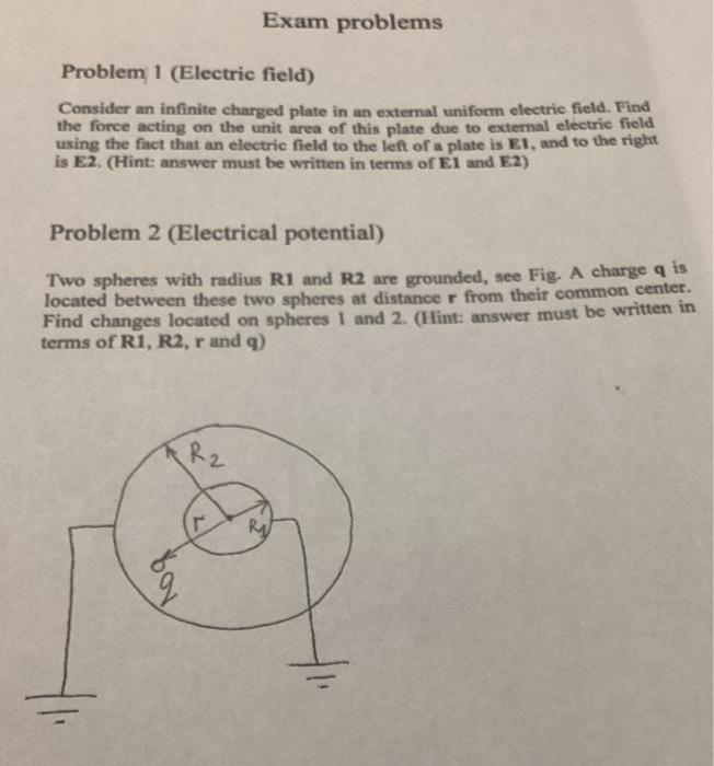 Solved Problem 1 (Electric field) Consider an infinite | Chegg.com Solved Problem 1 (Electric field) Consider an infinite | Chegg.com