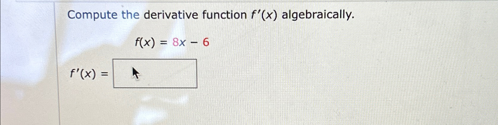 Solved Compute the derivative function f'(x) | Chegg.com