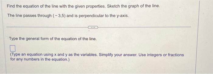Solved Find the equation of the line with the given | Chegg.com