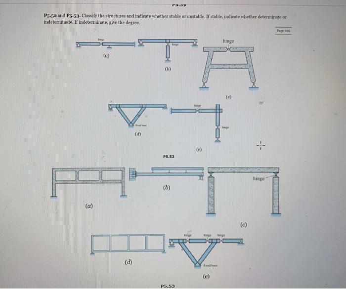 Solved 3.32 P5.52 and P5:53. Classify the structures and | Chegg.com