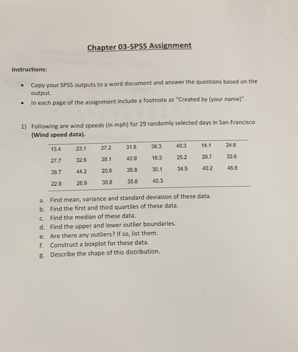 Solved Chapter 03 Spss Assignment Instructions Copy Your