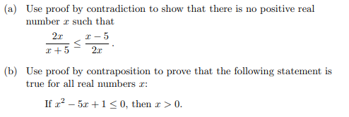 Solved (a) ﻿Use proof by contradiction to show that there is | Chegg.com