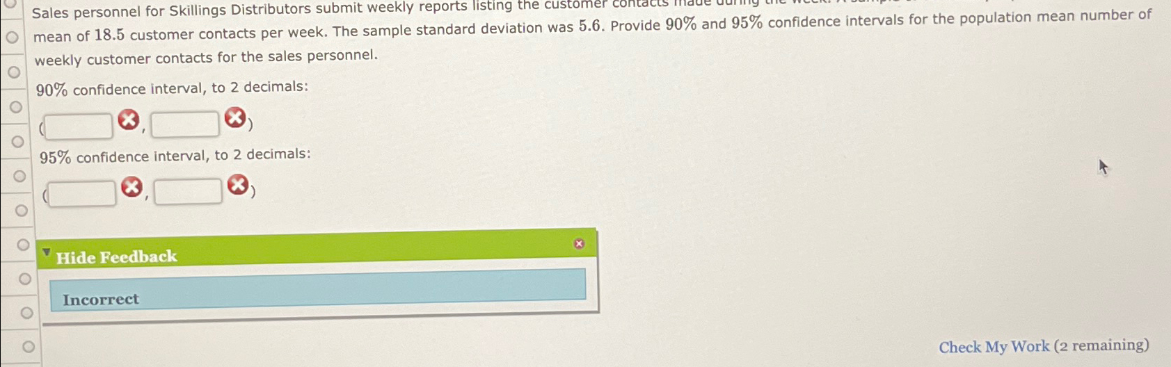 Sales personnel for Skillings Distributors submit | Chegg.com
