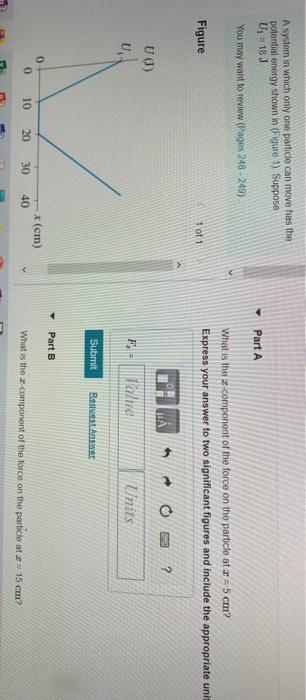 Solved A system in which only one particle can move has the | Chegg.com