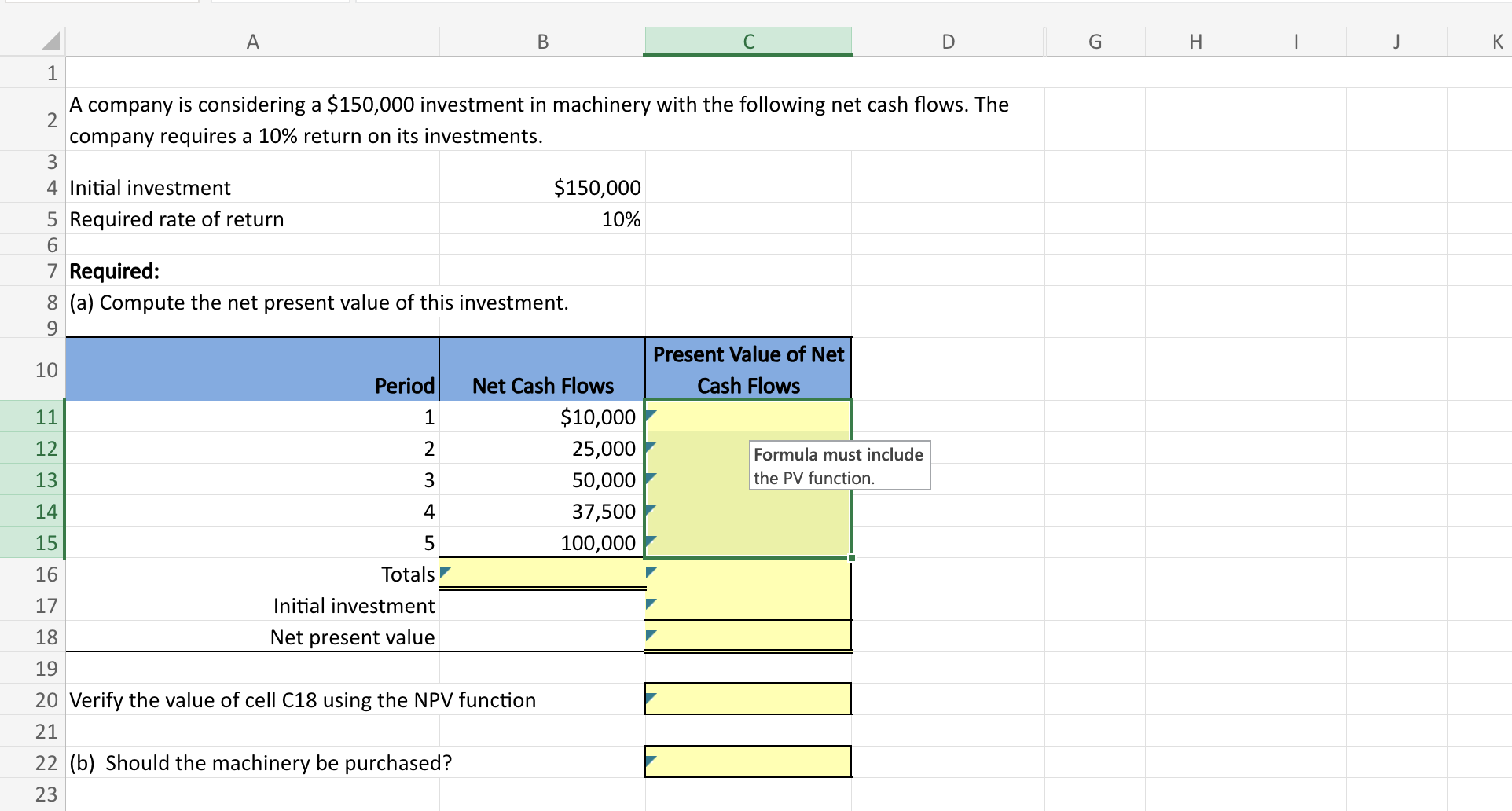 Solved A company is considering a $150,000 ﻿investment in | Chegg.com