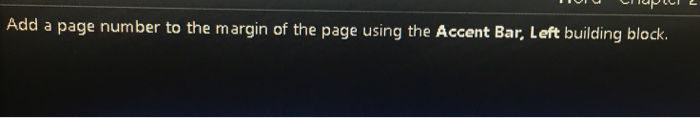 Solved Add a page num ber to the margin of the page using | Chegg.com