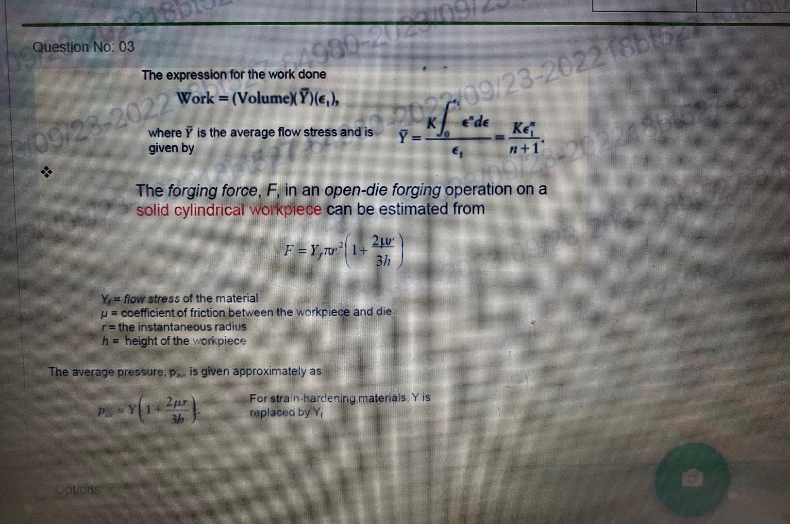 Solved k= Strength coefficient and n= strain-hardening | Chegg.com