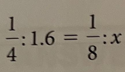 Solved 1 -:1.6 = -:x 4 8 | Chegg.com