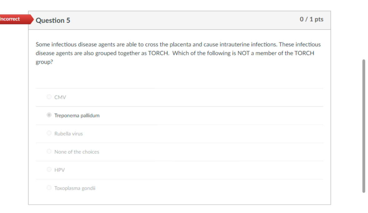 Solved IncorrectQuestion 501 ﻿ptsSome infectious disease | Chegg.com