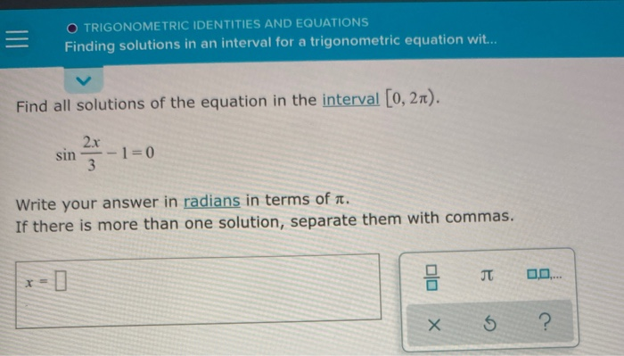 Solved Trigonometric Identities And Equations Finding