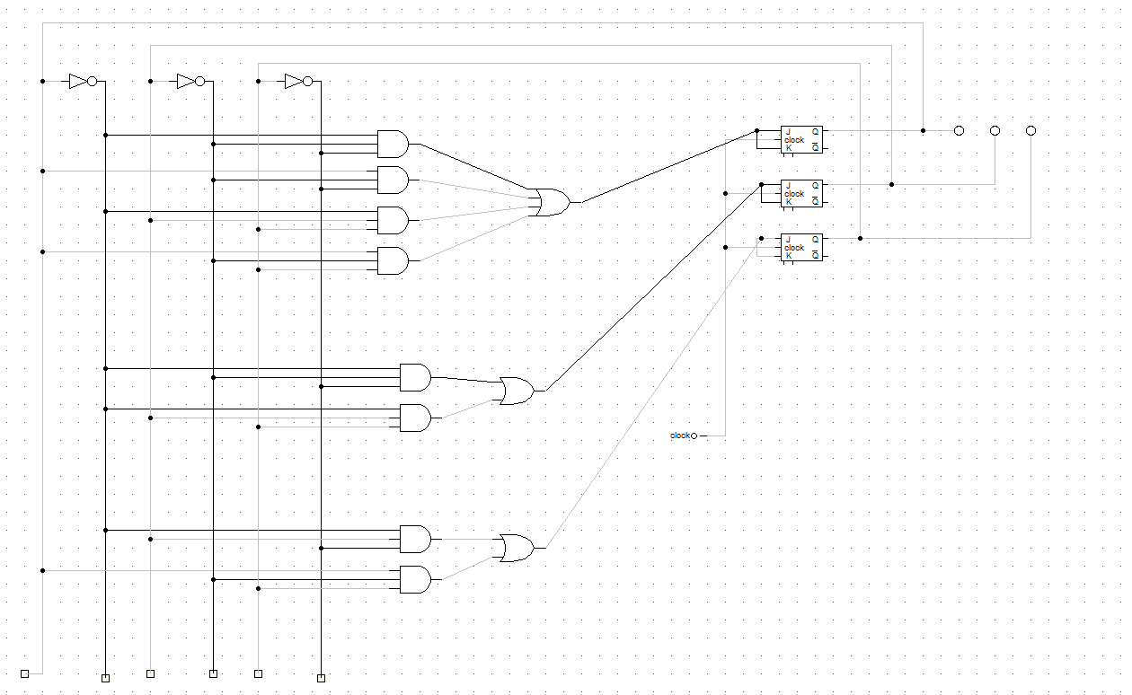 Solved Design a 3 ﻿bit sequential circuit using T flip | Chegg.com