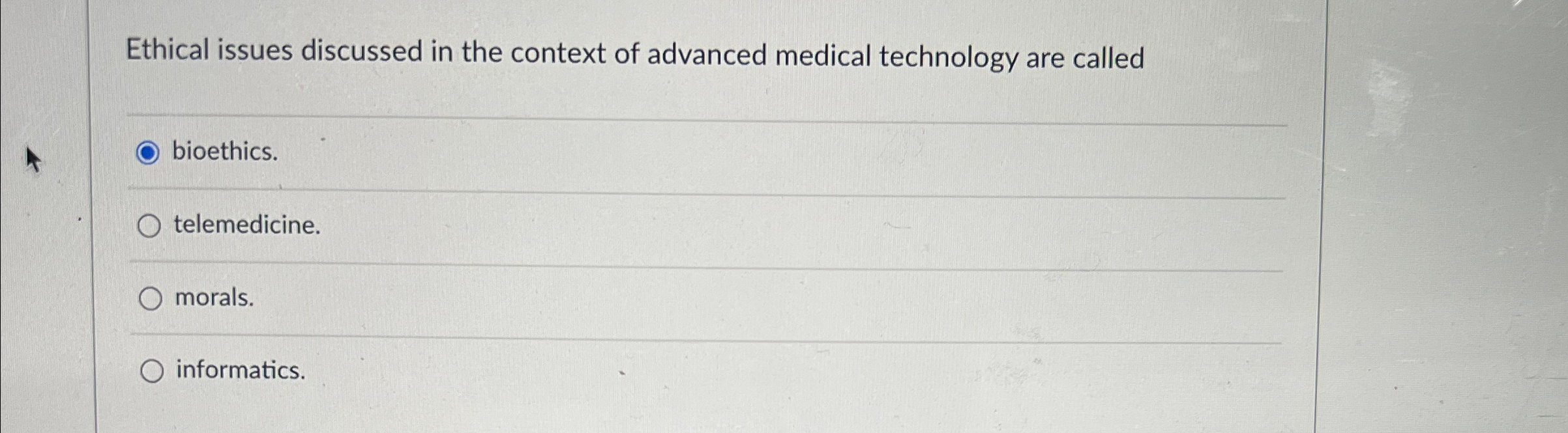 Solved Ethical issues discussed in the context of advanced | Chegg.com
