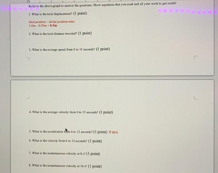 Solved IL. Drawing a position-time graph: Draw the | Chegg.com