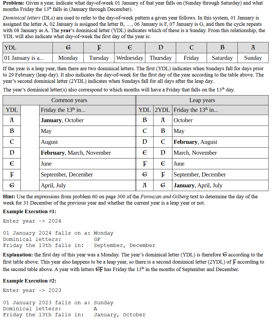 Solved Each of the example executions provided forreference | Chegg.com