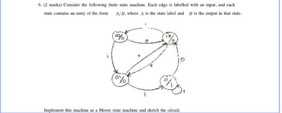Solved 6. ( 2 ﻿marks) ﻿Consider the following finite state | Chegg.com