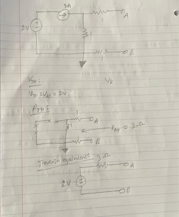 Solved 7. (5 points) Thevenize the following circuit | Chegg.com